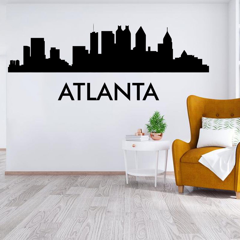Skyline Wall Sticker - Etsy