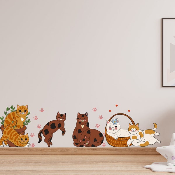 Cat Wall Decal - Etsy