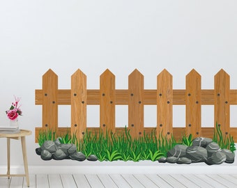 Picket Fence Decal - Etsy