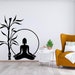 Buddha Vinyl Sticker Art Meditating Yoga Wall Decal Namaste Wall Decor ...