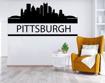 Pittsburgh Skyline Decal - Etsy