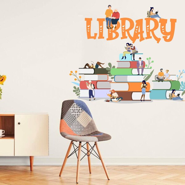 Library Decal - Etsy UK