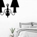 Modern Lamp Wall Decal, Chandelier Wall Decal, Hallway Wall Decal ...