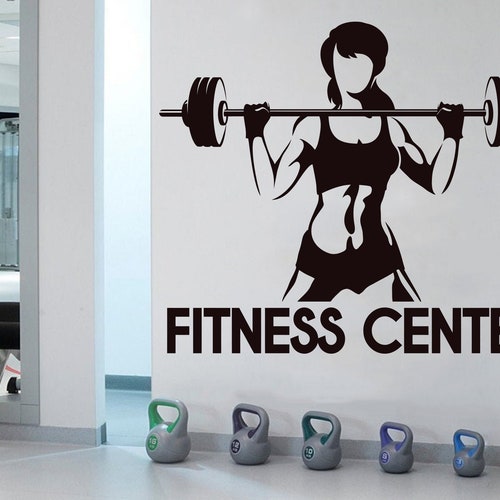 Fitness Wall Decal Workout Wall Decal Gym Wall Decor - Etsy