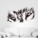 Wolf Eye Wall Decal Wolf Face Wall Art Animals Wall Vinyl Stickers Wolf ...
