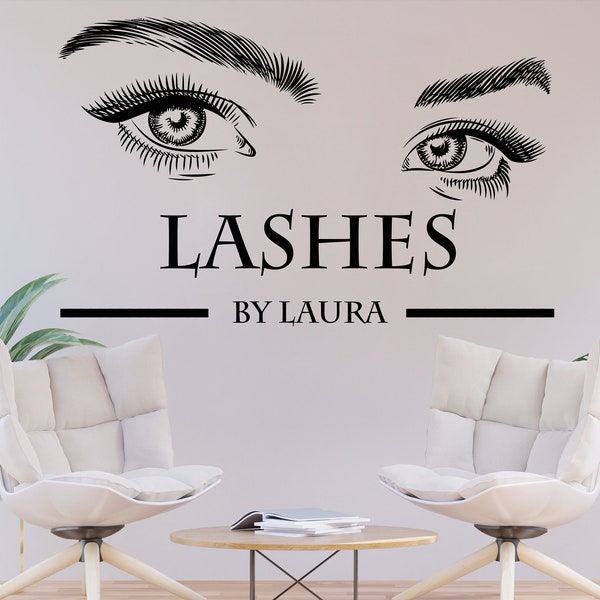 Eyelash Wall Decal - Etsy