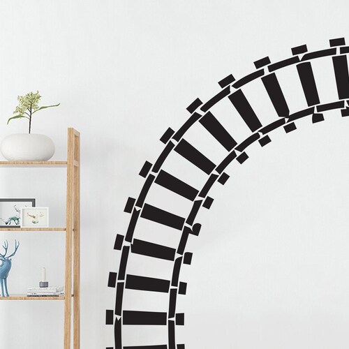 Railroad Track Wall Decal Stickers Train Track Wall Decals - Etsy