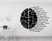 Circuit Board Wall Decal Technology Vinyl Wall Art Decals - Etsy