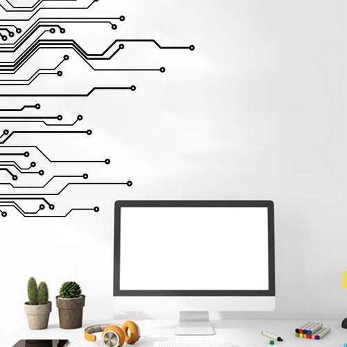 Technology Wall Decal Vinyl Sticker Science Education School | Etsy