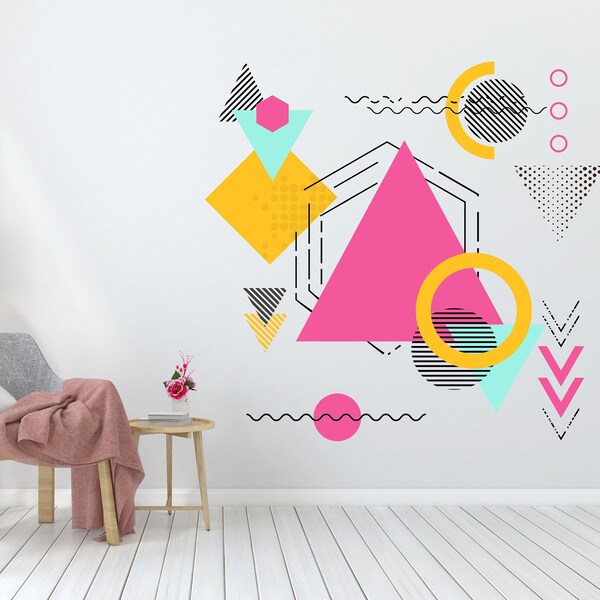 Triangle Wall Decal - Etsy