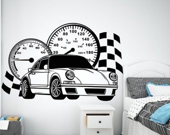 Race Car Speedometer Wall Decal for Boys Room - Etsy Ireland