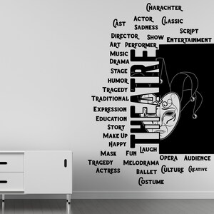 Theatre Wall Art Sticker-theater Room Decor, Theatre Home Cinema Wall ...