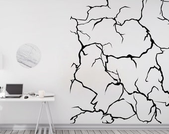 Large Crack in the Universe Wall Decal Parody Removable Crack Vinyl ...