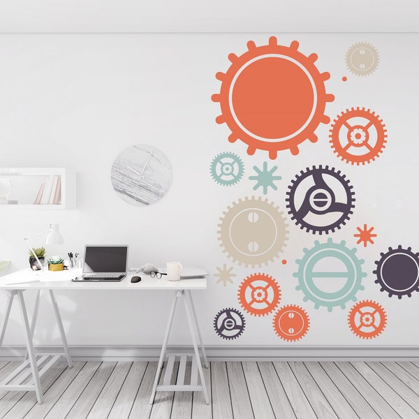 Gear Wall Decal - Etsy