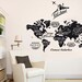 World Map Wall Decor World Map Wall Decal Geography Wall Decal Stickers ...