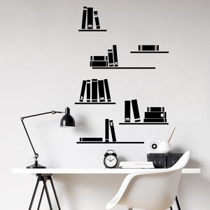 Books Vinyl Wall Art Decal for Home, Library Wall Decal, Education ...