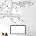 Circuit Board Wall Decal Technology Vinyl Wall Art Decals | Etsy
