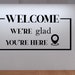 Welcome Sign Entrance Office Wall Decal, Welcome Decal, Office Wall Art ...
