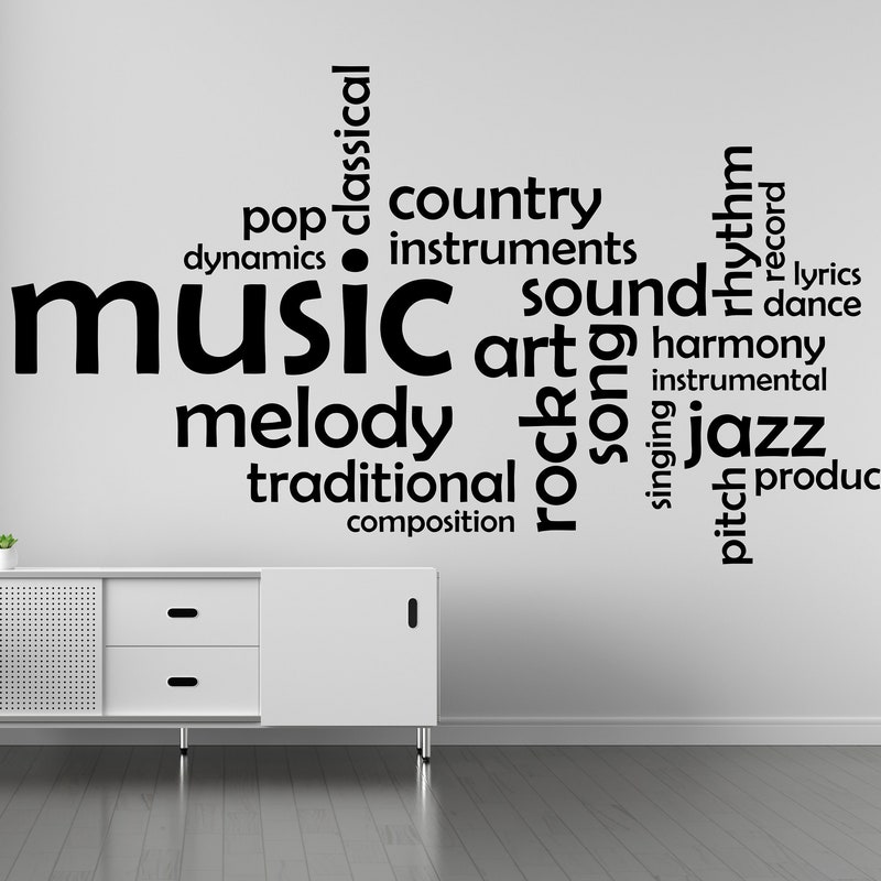 Music Wall Decal - Etsy