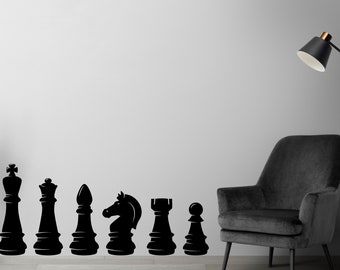 Make Your Own Chess & Checker Game Board Vinyl Wall Quote - Etsy