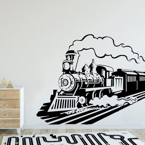 Railroad Track Wall Decal Stickers Train Track Wall Decals - Etsy
