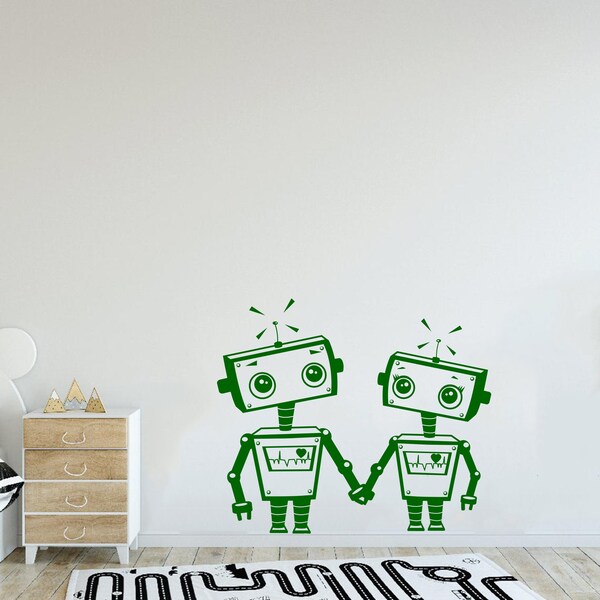Robot Decals - Etsy