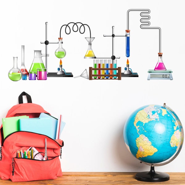 Steam Lab Wall Decals - Etsy