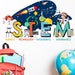 Stem Science Technology Engineering Math, Science Steam Wall Decal for ...
