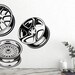 Rim Shop Wall Vinyl Car Rims Stickers Art Garage Wall Decor Rims Wall ...