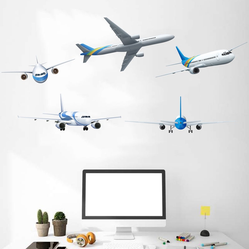 Airplane Wall Decals - Etsy