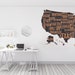 United States of America Map Wall Mural Decor USA Map Flag - Etsy