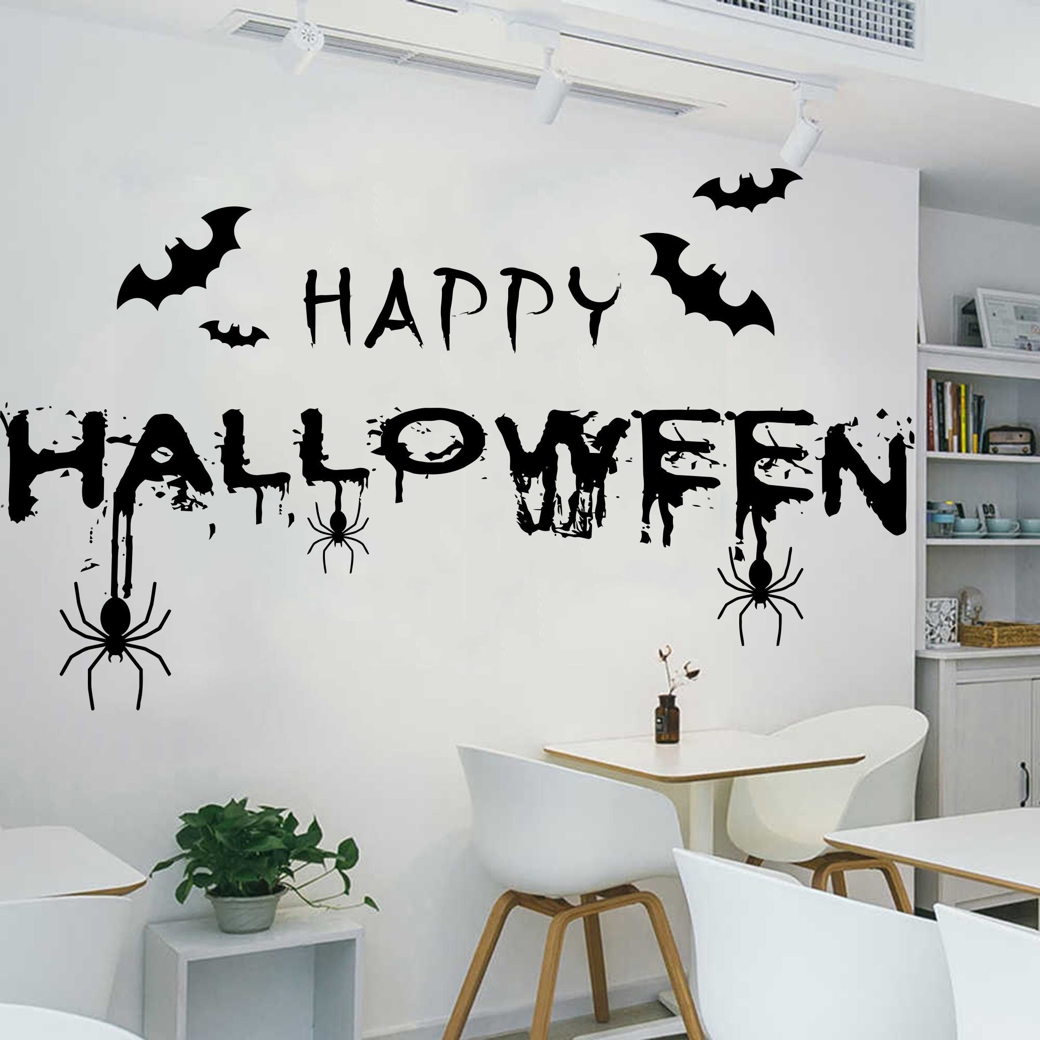 Happy Halloween Wall Decalshalloween Decorations Halloween - Etsy