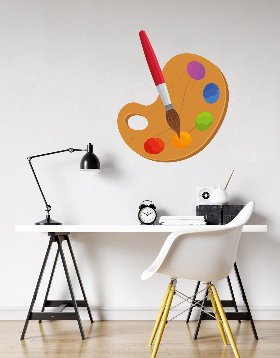 Artist Paint Palette Art Vinyl Wall Art Decals Painter Wall - Etsy