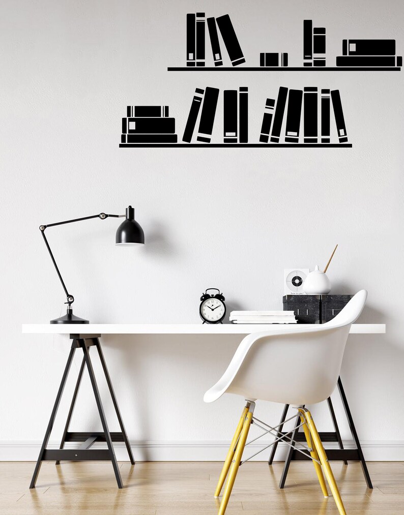 Books Vinyl Wall Art Decal for Home Library Wall Decal - Etsy