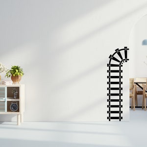 Railroad Track Wall Vinyl Stickers Train Track Wall Decals Train ...