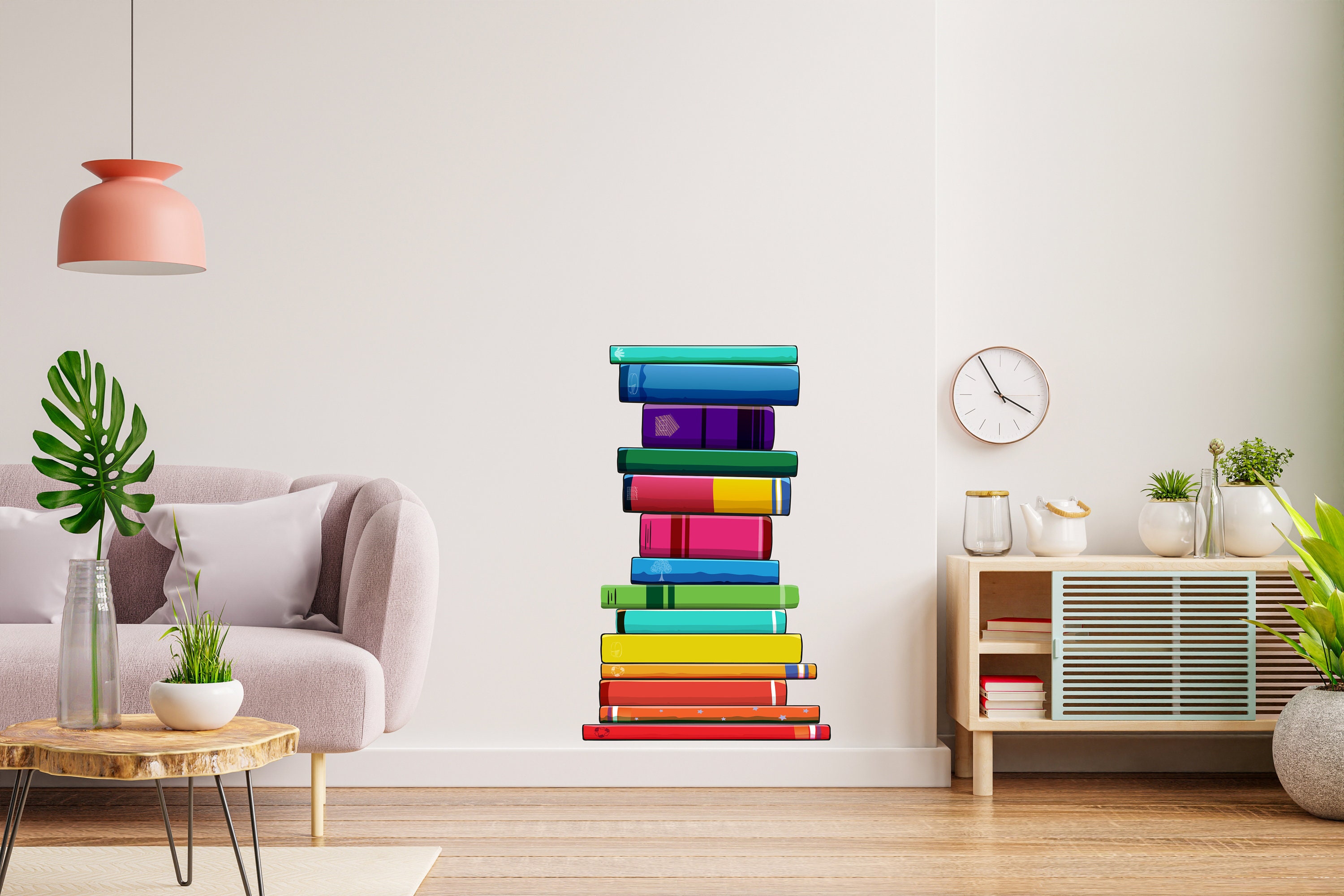 Books Vinyl Wall Art Decal for Home Library Wall Decal - Etsy