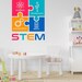Stem Science Technology Engineering Math, Science Steam Wall Decal for ...