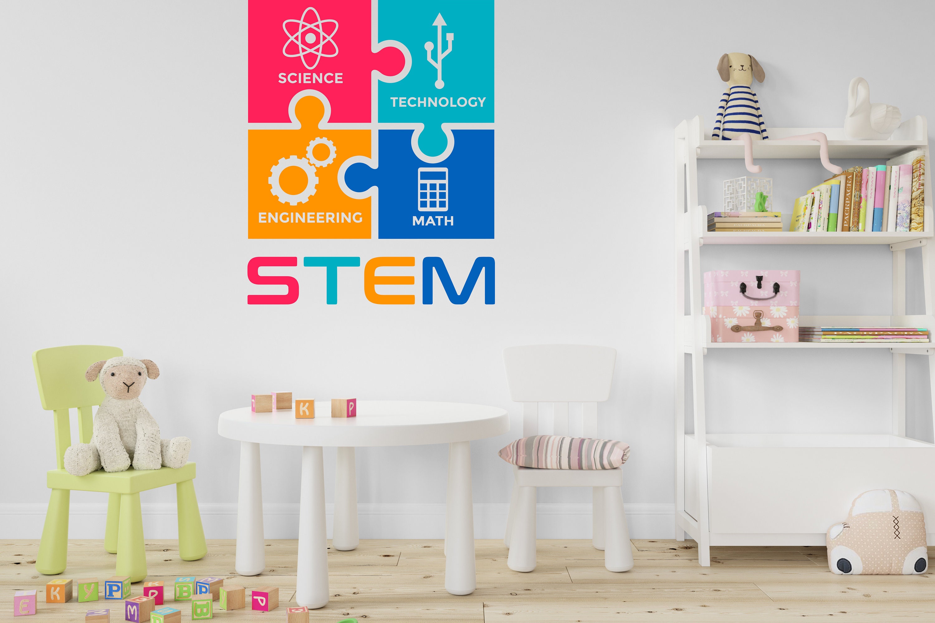 Stem Science Technology Engineering Math Science Steam Wall - Etsy