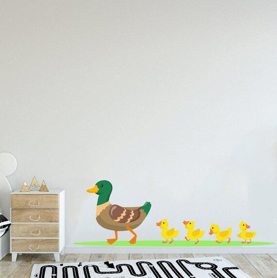 Duck Wall Decal Family of Ducks Wall Vinyl Decal Sticker - Etsy