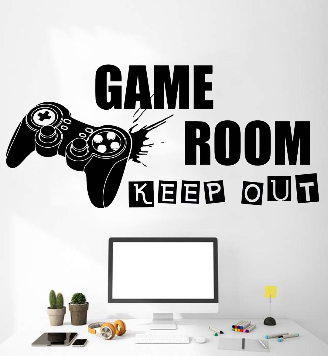 Gamer Room Wall Decor, Kids Play Room Decor Video Game, Controller ...
