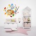 Artist Paint Palette Art Vinyl Wall Art Decals, Painter Wall Decal ...