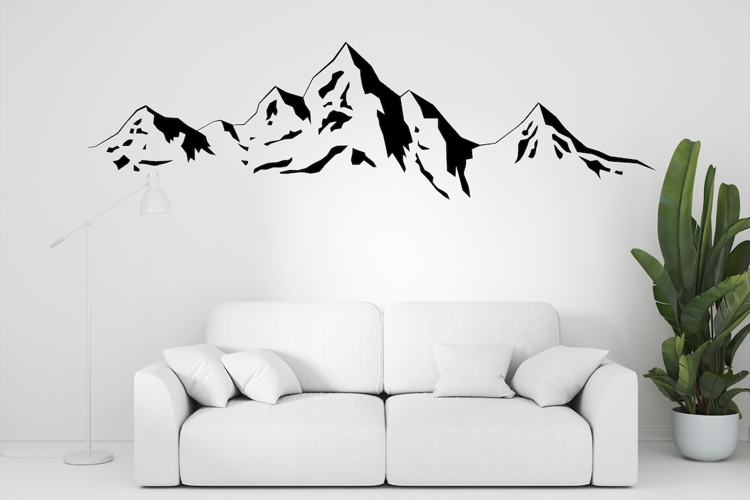 Mountain Wall Decals, Mountain Murals, Mountain Wall Decor, Mountain ...