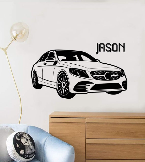 Personalized Name Cars Wall Decal Race Car Vinyl Boys Room - Etsy