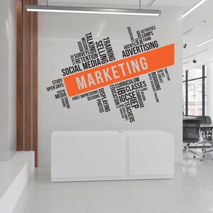 Marketing Office Wall Decor, Marketing Wall Decal, Marketing Wall Art ...