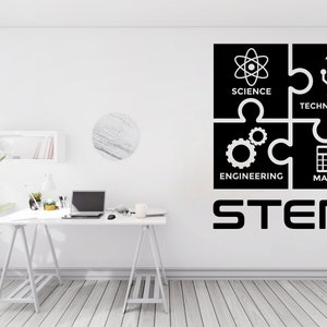 Stem Science Technology Engineering Math, Science Steam Wall Decal for ...