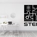 Stem Science Technology Engineering Math, Science Steam Wall Decal for ...