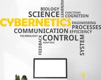 Circuit Board Wall Decal, Technology Vinyl Wall Art Decals, Gamer Room ...