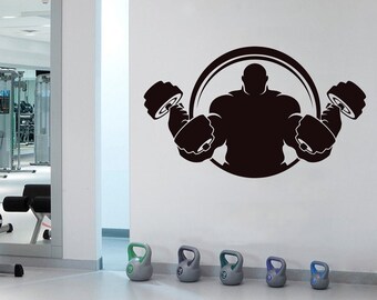 Weight Lifting Decal Gym Wall Stickers Fitness Workout Wall - Etsy