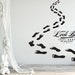 Footprints Wall Vinyl Decal Quotes Wall Decals Inspirational Walking ...