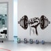 Weight Lifting Decal, Gym Wall Stickers, Fitness Workout Wall Decal ...